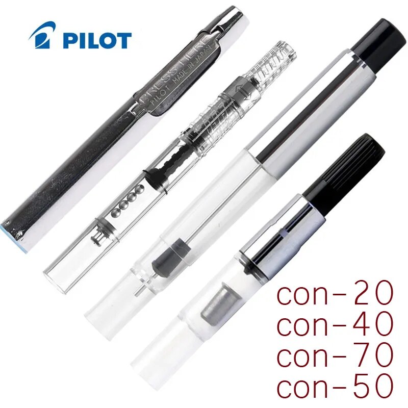 (New) pilot fountain pen Con 50/con-20 con 20 40 70 ink converter press ...