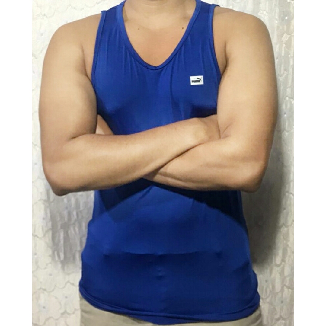Arm Cut For Men's Tank Skinny Blue Color | Daraz.lk