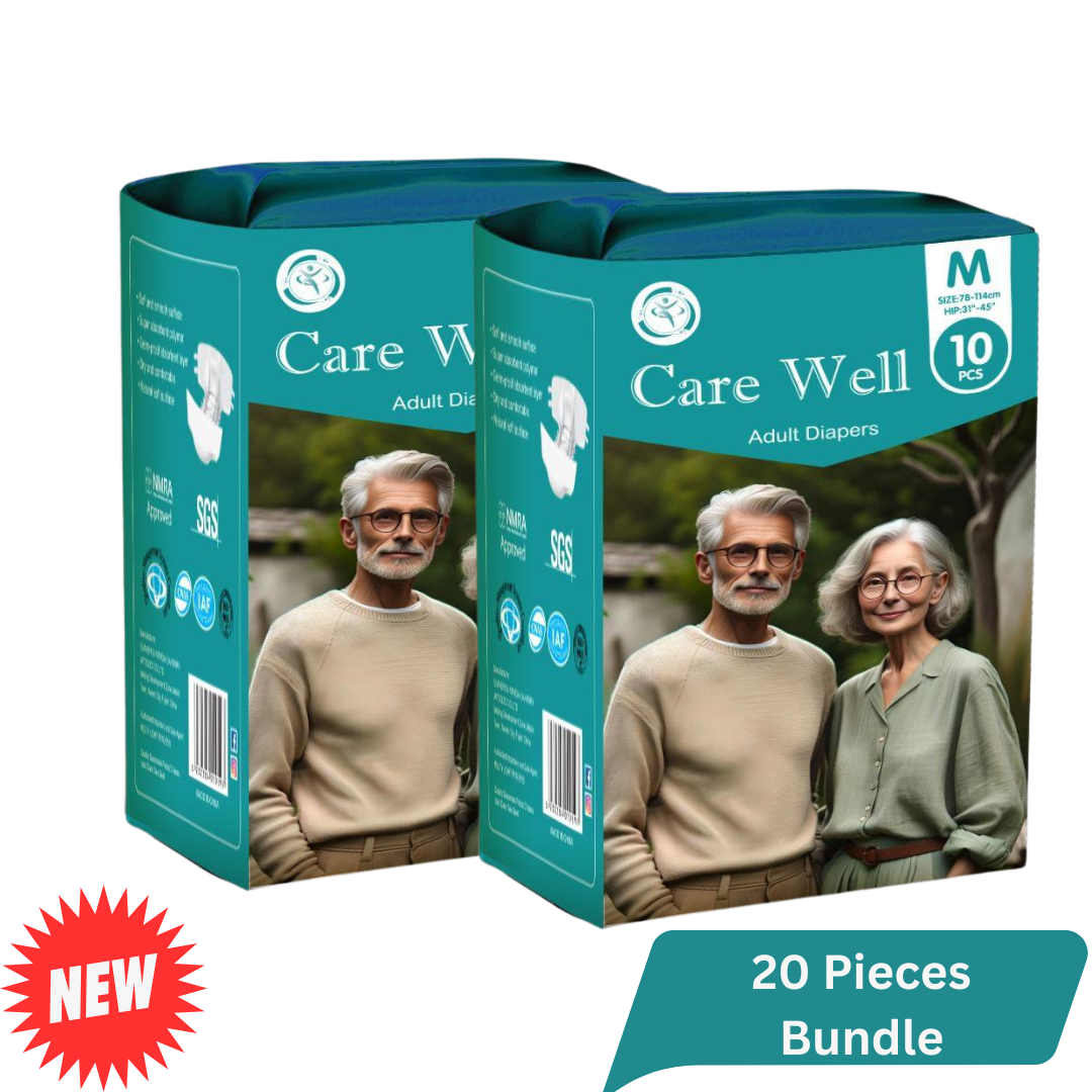 Carewell | Adult Diapers | Medium 20 Pcs | Daraz.lk