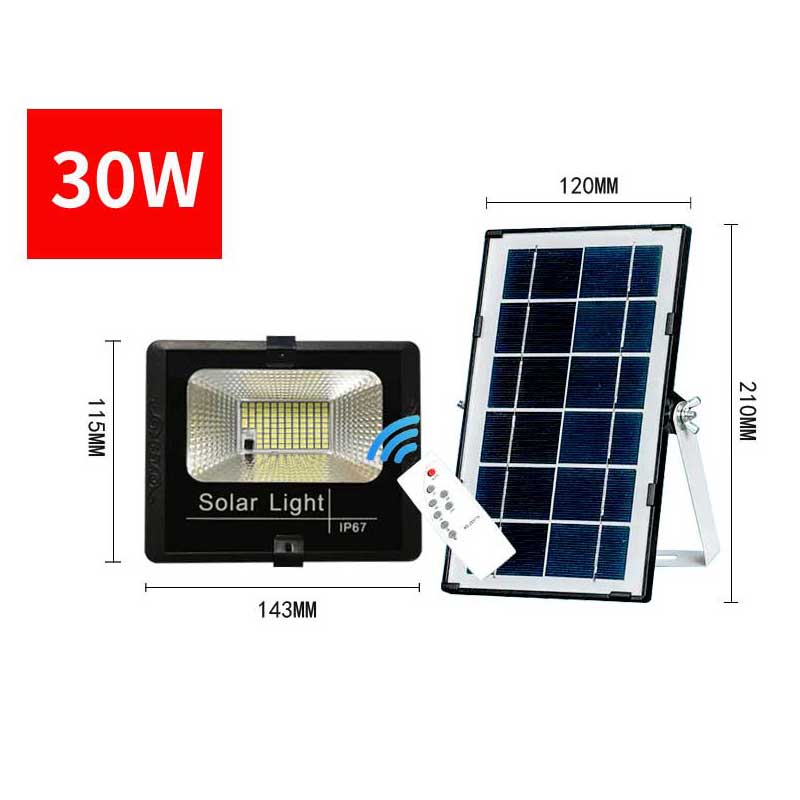 Solar Powered Flood Ligh IP67 Waterproof LED Solar Light Outdoor Rem ...