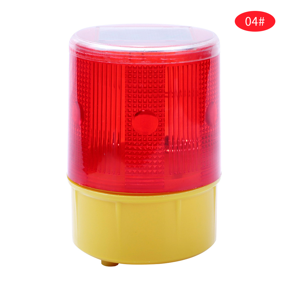 Solar Strobe Warning Red Light For Night Road Construction Cone Traffic ...