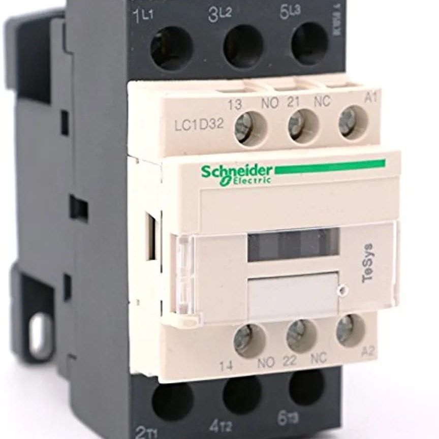 Schneider AC contactor LC1D32 Schneider contactor 220v AC 3 Phase 3Pole 50/60Hz 3P Rail Mounted ...