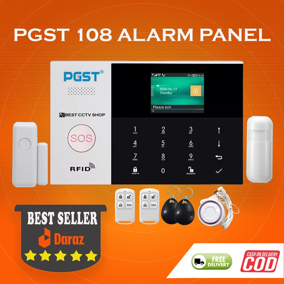 PG-105 WIFI GSM Alarm System 433MHz Home Security Alarm Smart Kits RFID ...