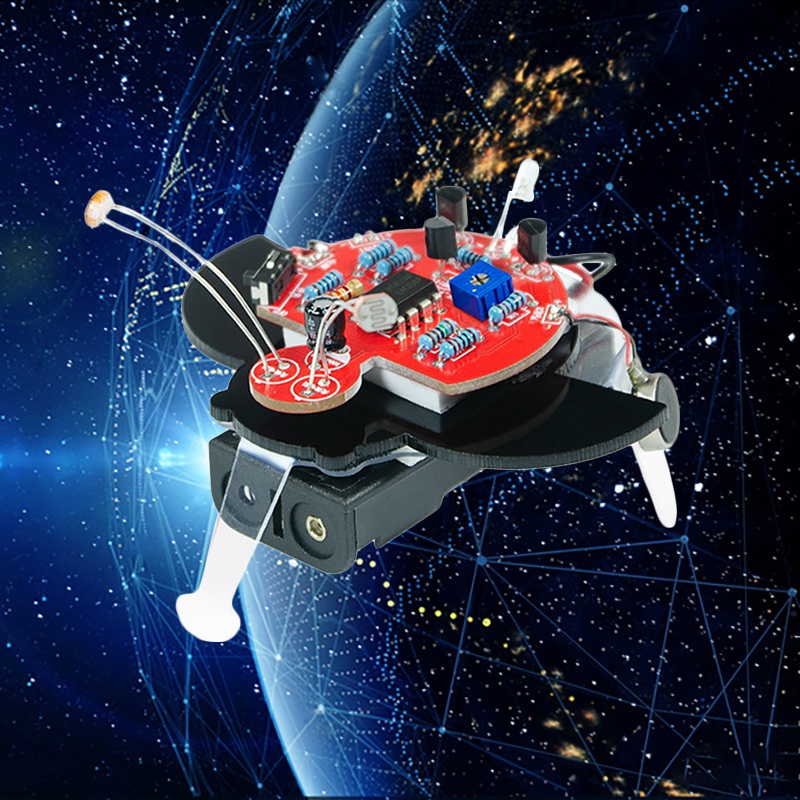 The Photosensitive Firefly Robot Moves to the Light to Assemble the DIy ...