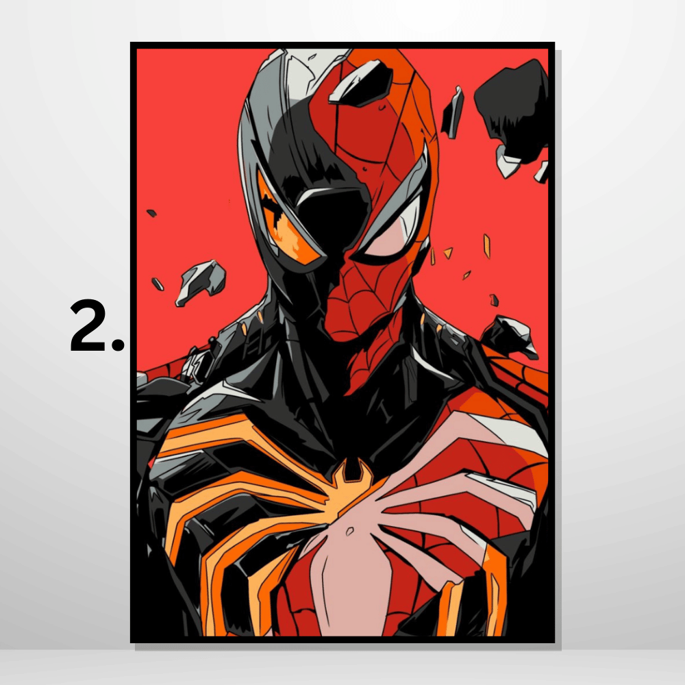 A3/A4 Size PVC Framed Spider Man Marvel Superheros wall posters wall decorations for any room ...