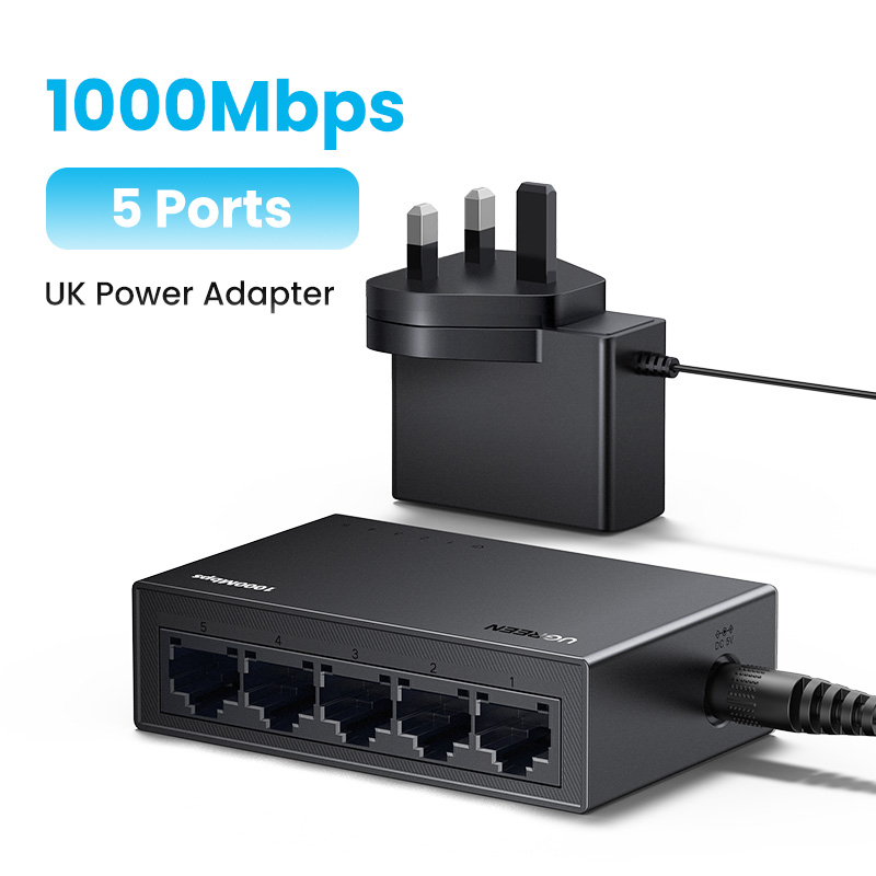 UGREEN Ethernet Switch 1000Mbps Mini Network Expension 5/8 Ports All ...