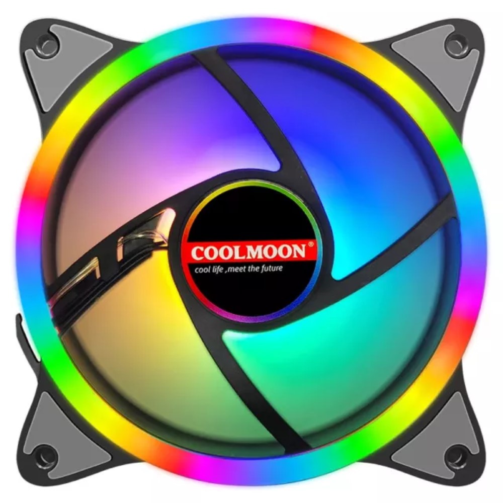 Firewings COOLMOON 12cm DC 12V 4 Pin Cooling Fan Desktop Chassis PC ...
