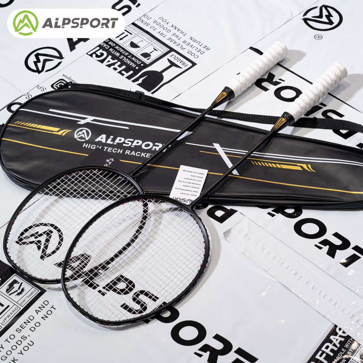 ALP XHP 2Pcs carbon fiber 6U 72g 30LBS badminton racket professional ...