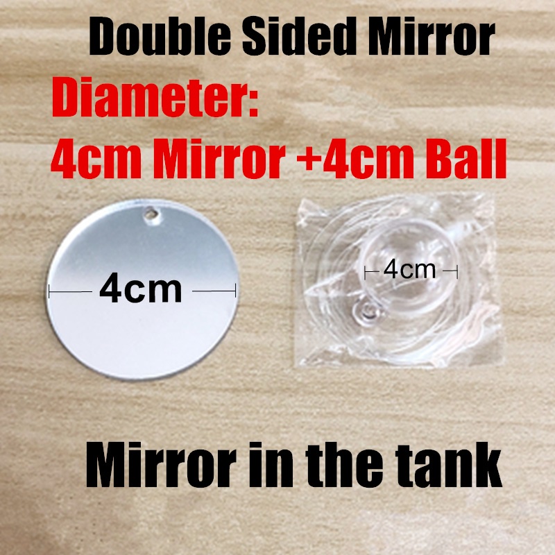 Acrylic Aquarium Betta Mirror Fish Tank Floating Mirror For Fish Betta ...
