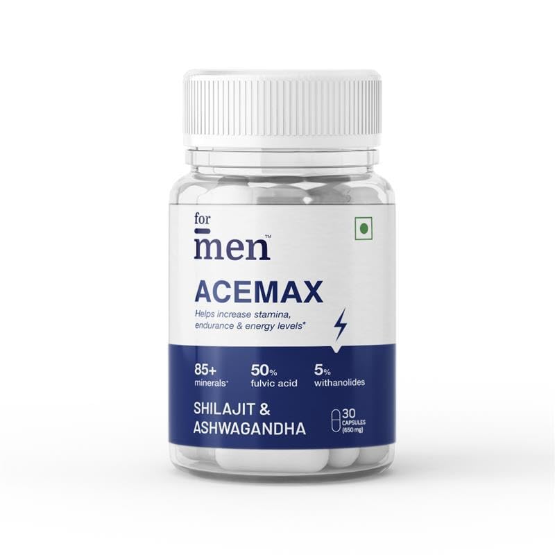 ForMen Acemax Tablets for Men | Shilajit Ashwagandha | Boosts Immunity ...