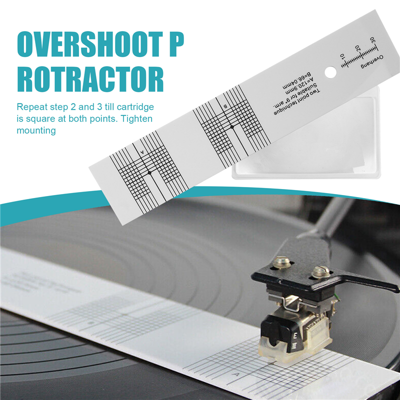 【Wireless】 Pickup Calibration Distance Gauge Protractor Record LP Vinyl ...