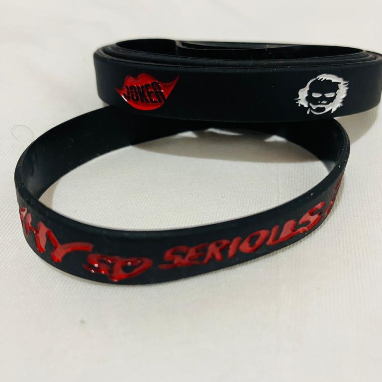 Why So Serious Embossed Wrist Band | Daraz.lk