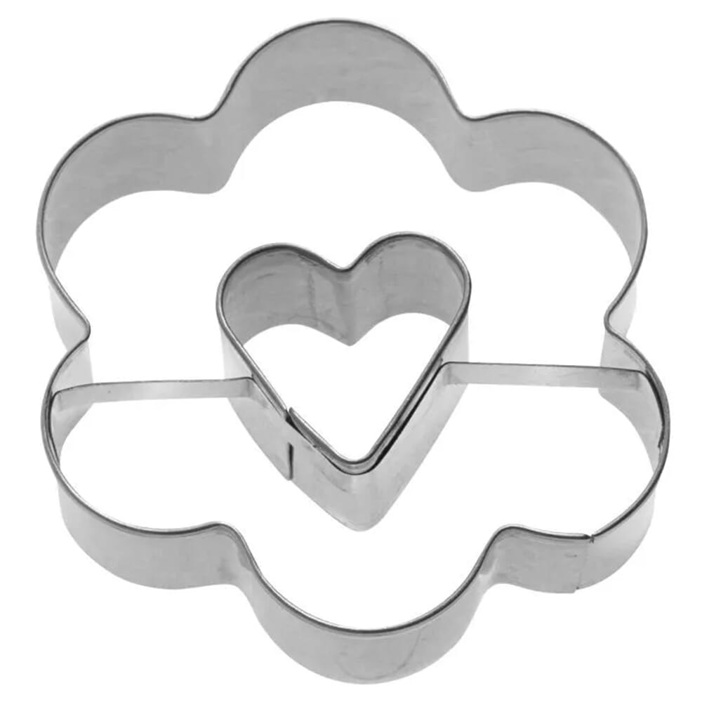 Cookie Cutter Rosette with Heart 2D 6.5cm | Daraz.lk