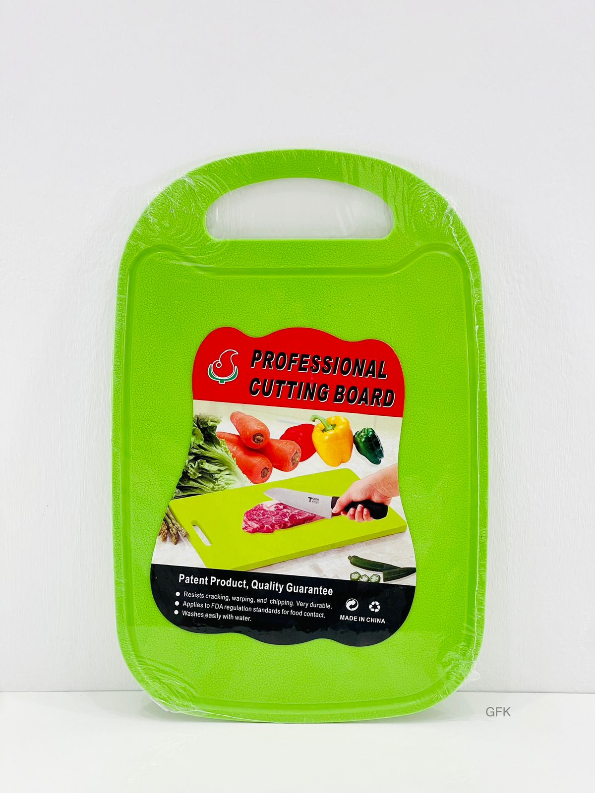 Plastic Chopping Block Meat Vegetable Cutting Board Non-Slip Anti ...