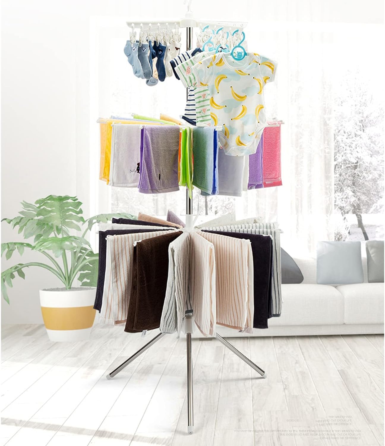 Tripod Clothes Drying Rack, Stainless Steel Laundry Drying Racks ...