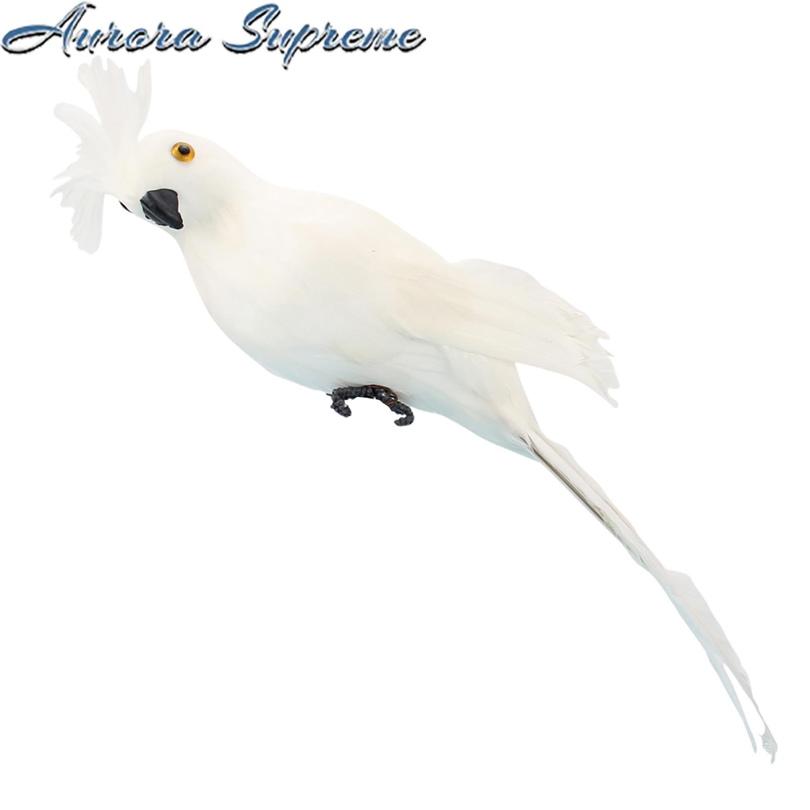 Artificial Bird 3D Embedded Eyes Simulation Parrot Bird Sculpture Model ...