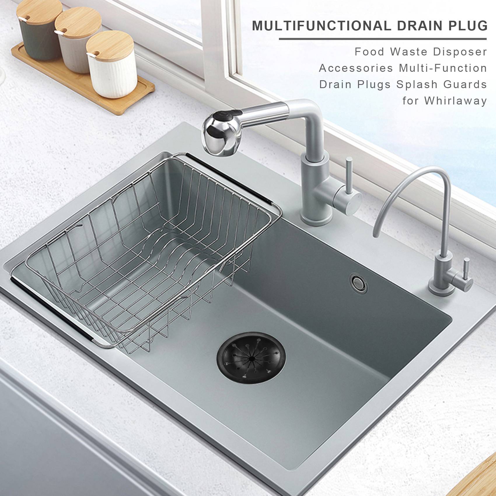Food Waste Disposer Accessories Multi-Function Drain Plugs Splash ...