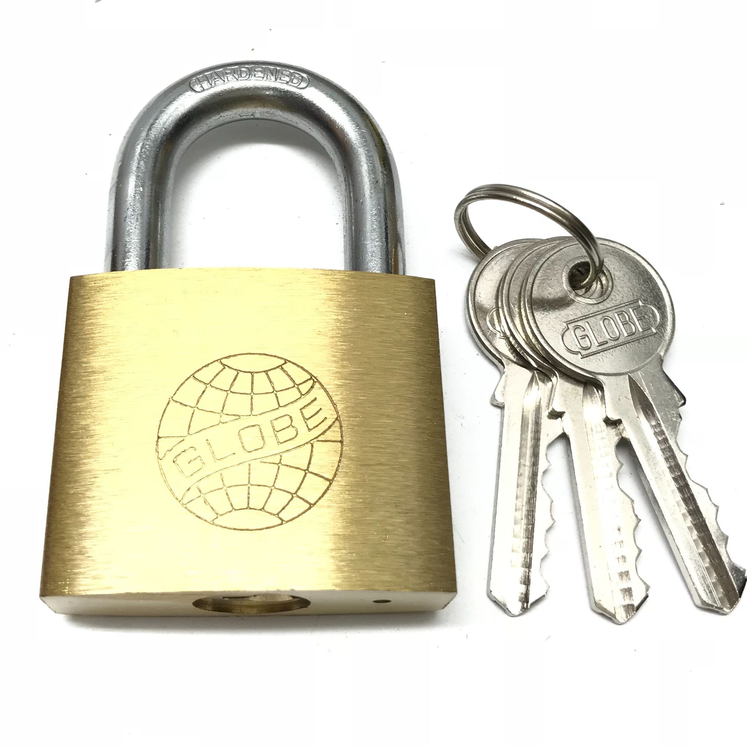 50MM Globe Pad Lock brass Large Size. Suitable for All Purposes, Pad ...