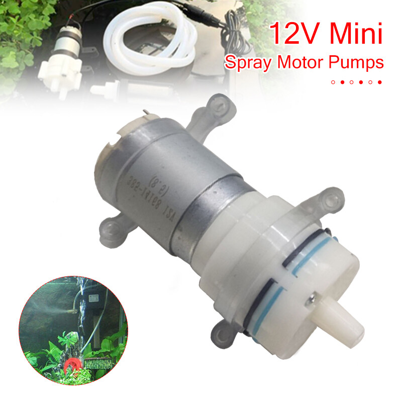 【WEJA】12V Mini Spray Motor Pumps Water Pump Priming Diaphragm For Water ...