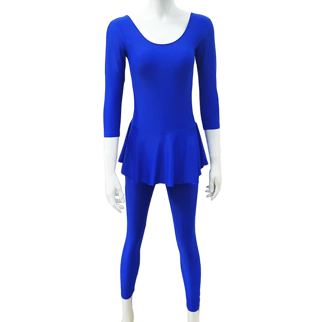 Women's Swim Dress with Full Length Pants and Flared Skirt, Soft ...