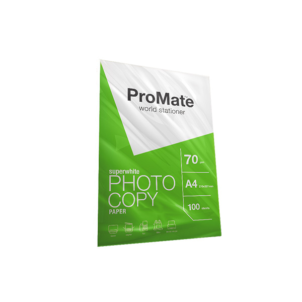 Promate Photocopy Paper 70Gsm A4 Bundle 100 Sheets Pack | Daraz.lk
