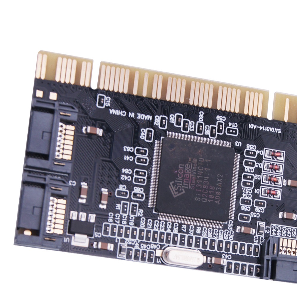 4 Ports PCI SATA Raid Controller Internal Expansion Card with Two Sata ...