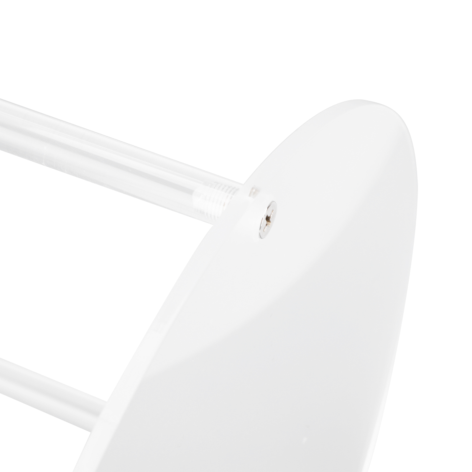 Acrylic Side Table Modern and Simple 2 Tier Plate Round Top Nightstand ...