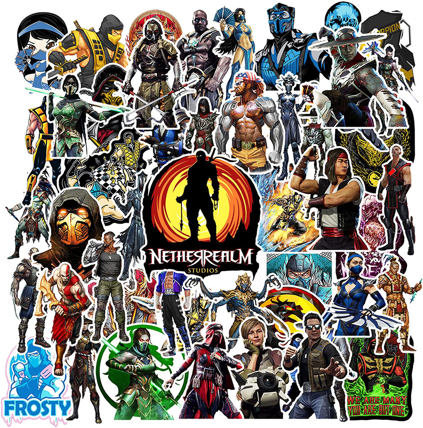 20/40pcs Mortal Combat Stickers Fighting Gaming Stickers for Laptop ...