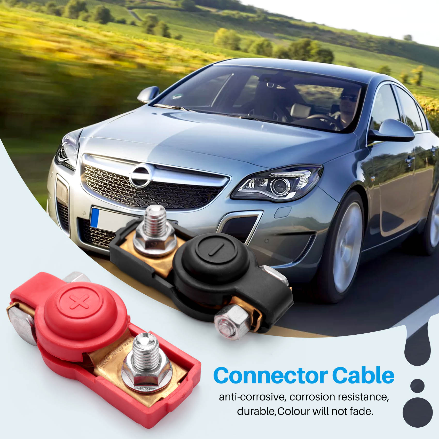 1 Pair Battery Terminal Car Vehicle Quick Connector Cable Clamp Clip ...