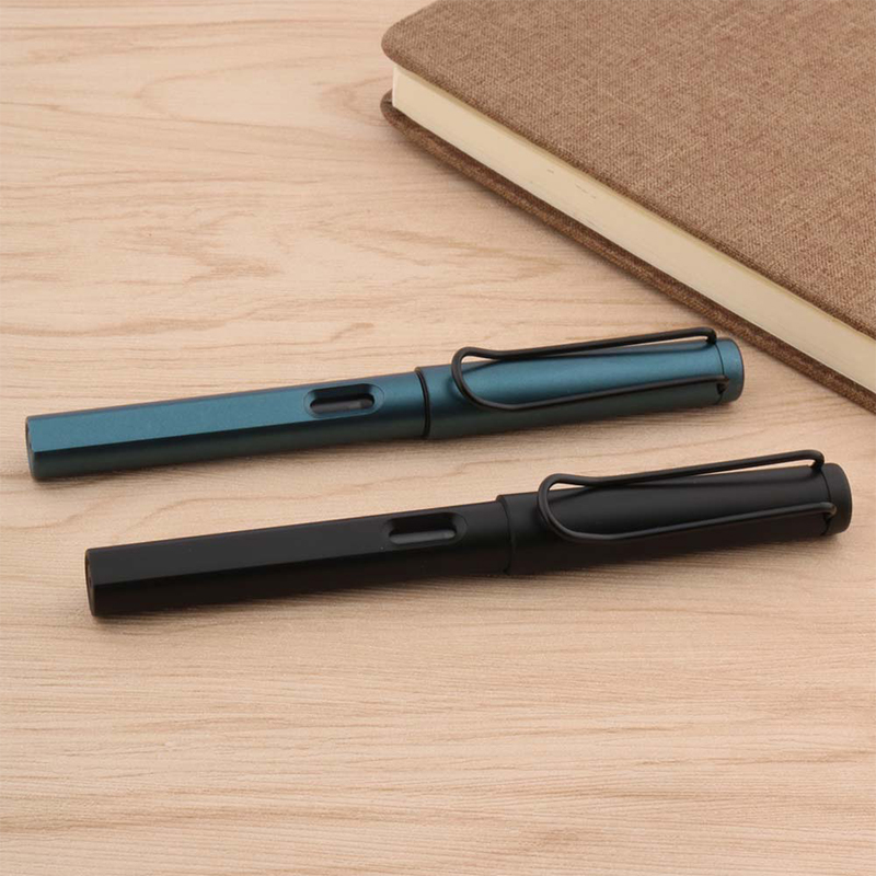 Dark Grey Fountain Pen Clip Plastic Ink Pens Stationery School Office ...