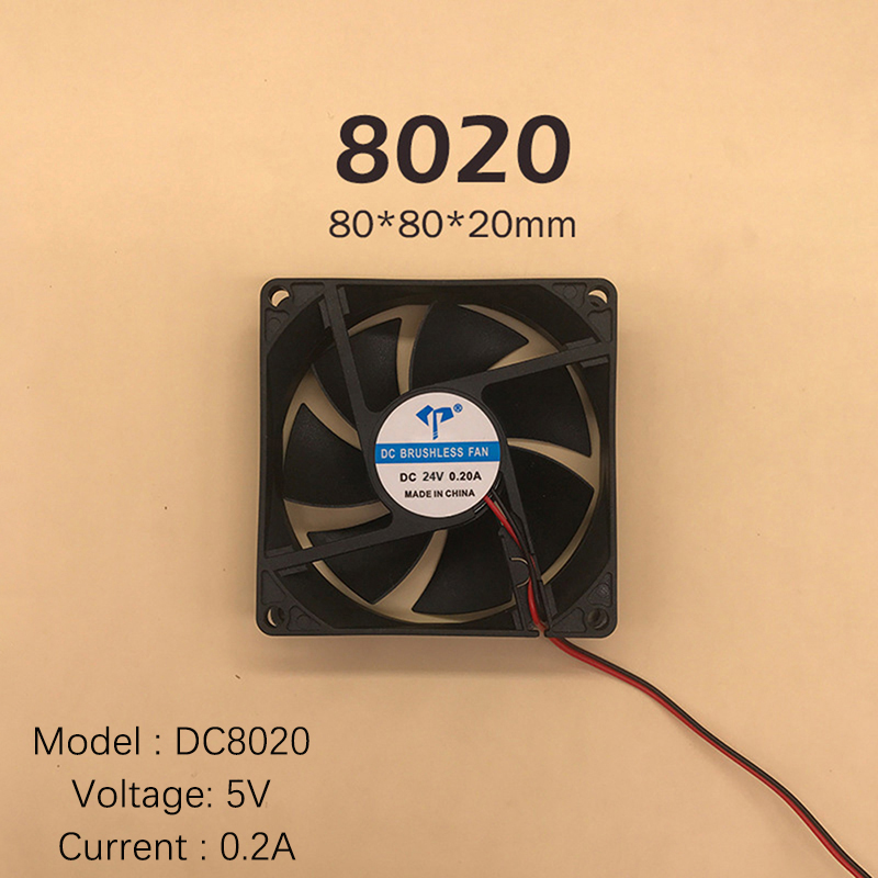 DC Brushless Fans Computer Case Cooling Fan 5V 12V 24V Sleeve Bearing ...