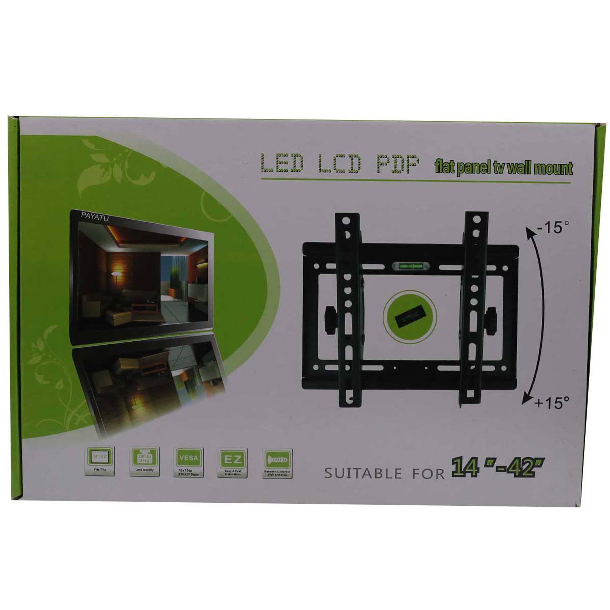 LED LCD PDP Flat Panel Tv Wall Mount (Black) | Daraz.lk