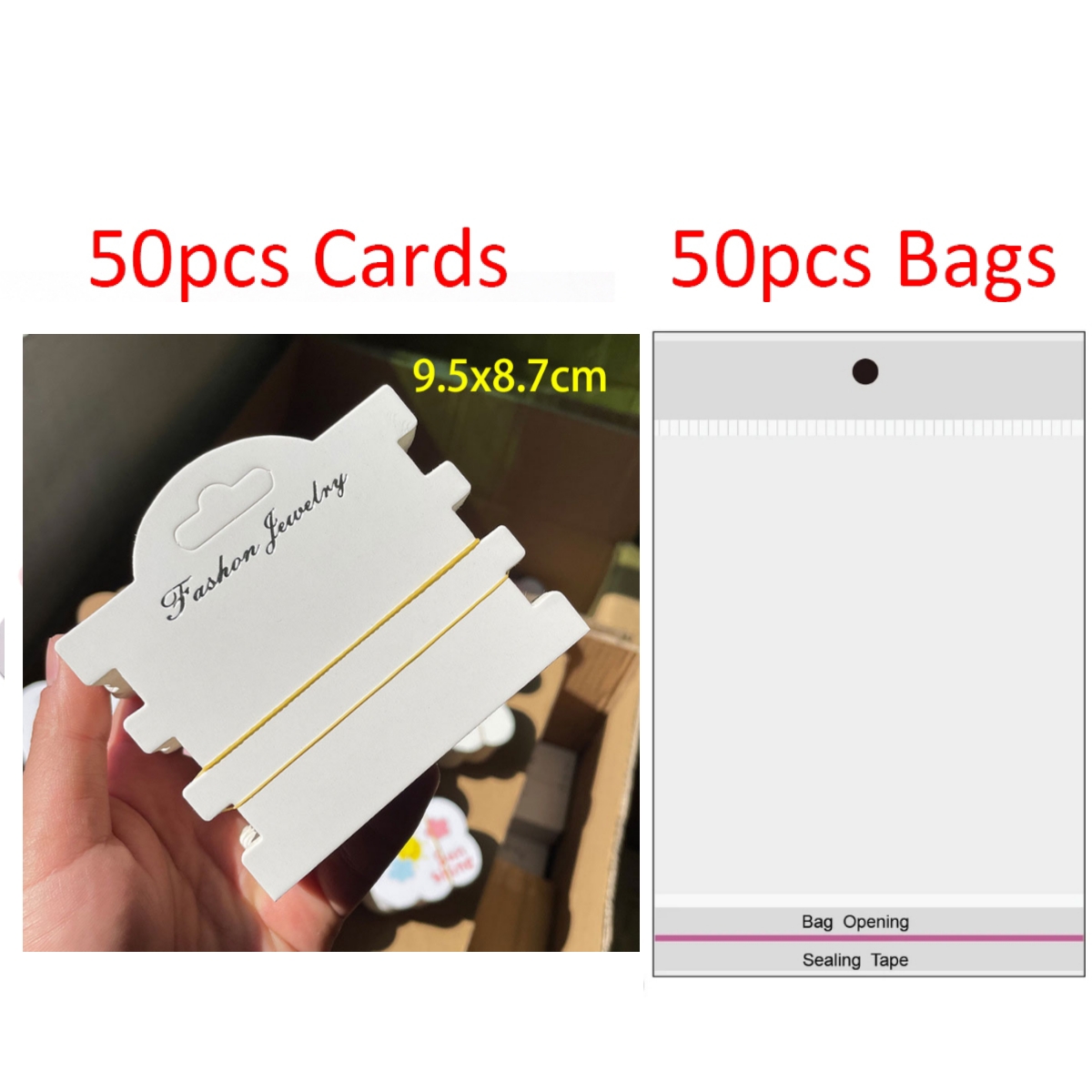 20-50pcs/lot Craft Paper Packing Cards for DIY Jewelry Display Cards ...