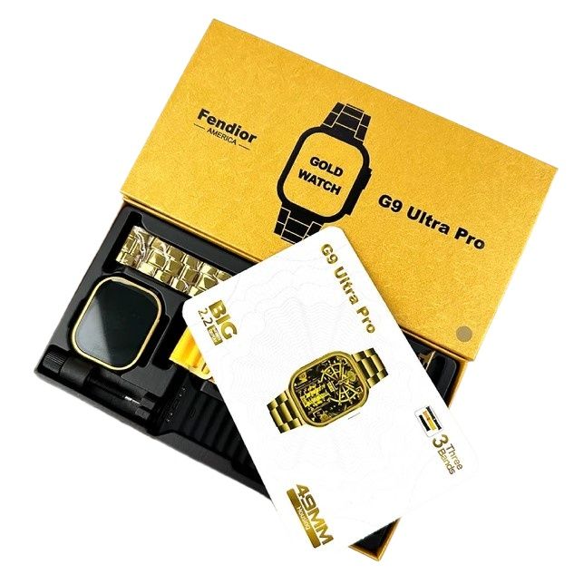 G9 Ultra Pro Gold & Fendior S100 & i20 Ultra Max Suit Smart Watch Ultra ...