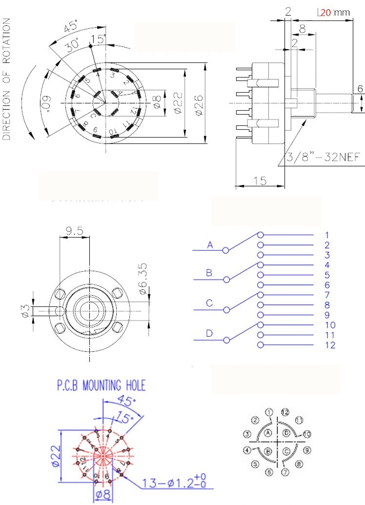 3 Pole 4 Way Rotary Switch Wiring Diagram - Wiring Diagram
