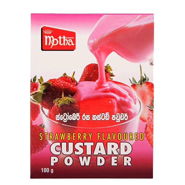 Motha Custard Powder Strawberry 100g | Daraz.lk