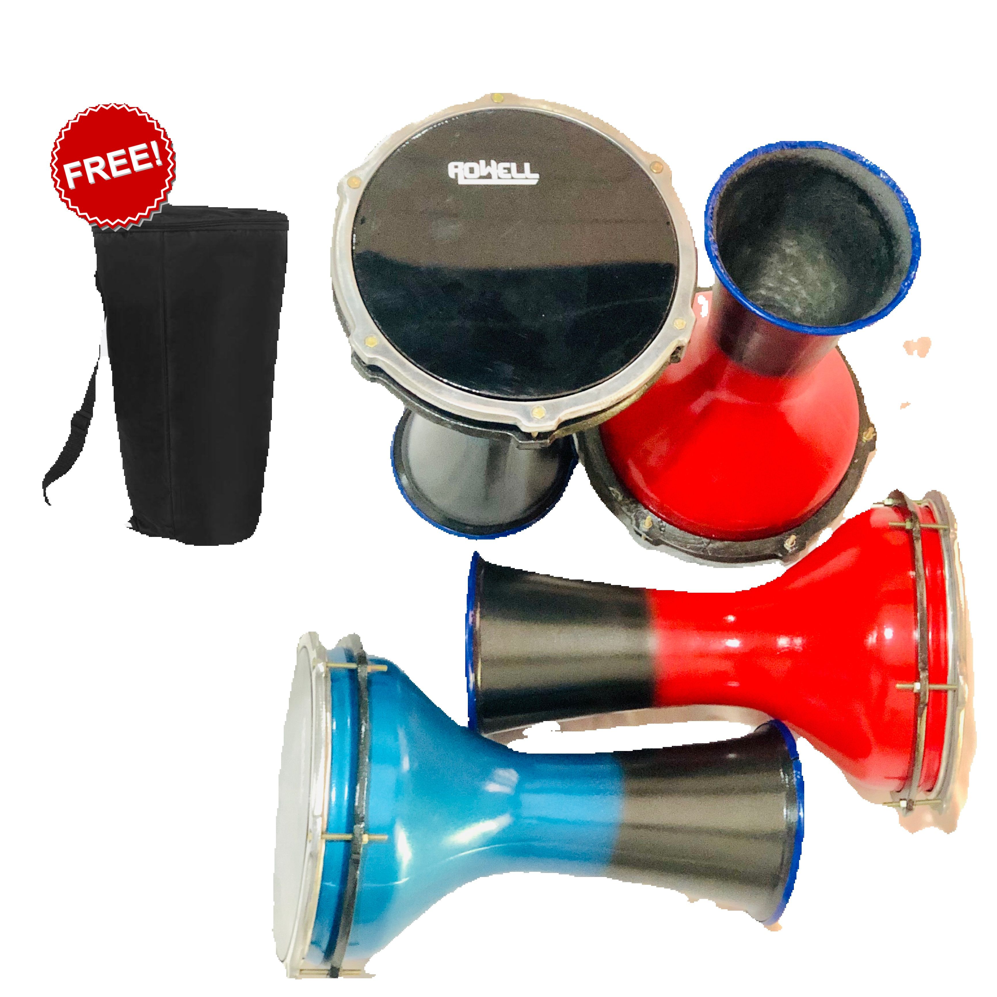 9 inch Fiber Darbuka Drum with Bag - Bongo 2-Year Warranty Congo 9 inch ...