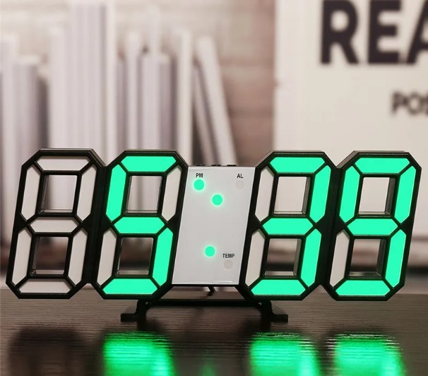 3D LED Digital Wall Clock 719262 | Daraz.lk