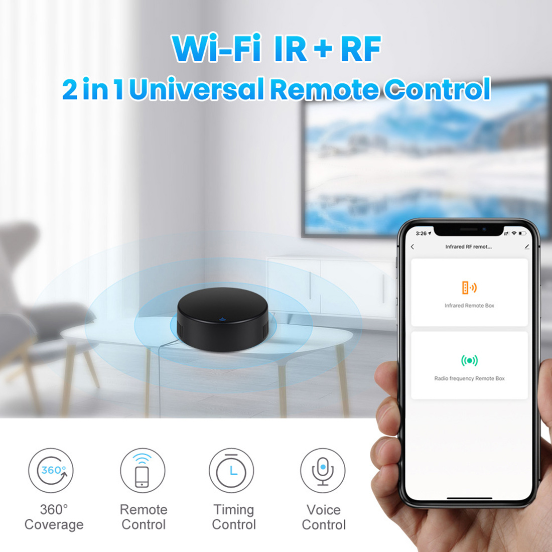 Tuya Smart Rf Ir Remote Control Wifi Smart Home Infrared Controller