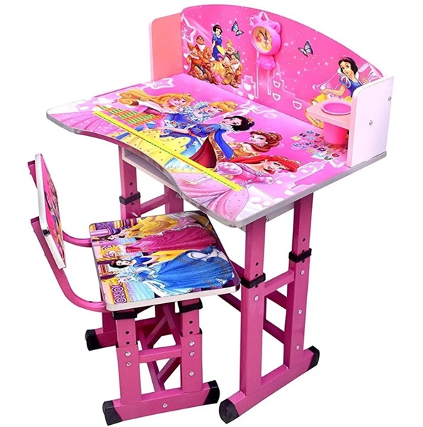 Kids Cartoon Design Study Table and Chair (665) | Daraz.lk