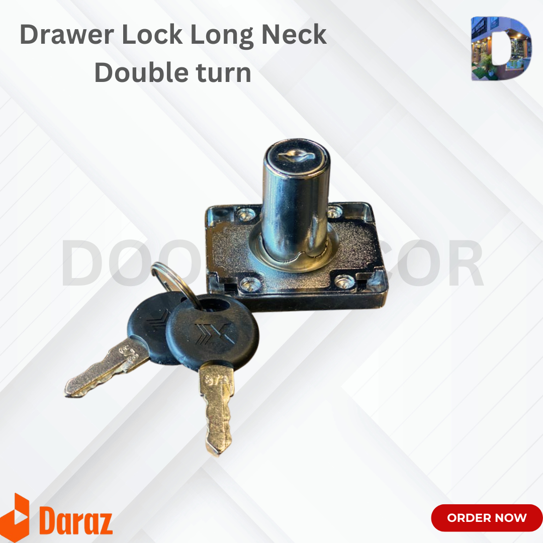 Drawer Lock Long Neck Double Turn | Daraz.lk