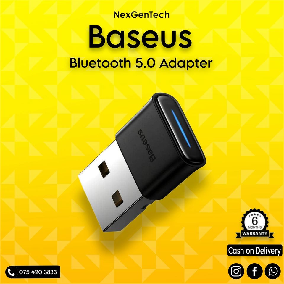 Baseus Bluetooth Adapter Receiver 5.0 | Black | Daraz.lk