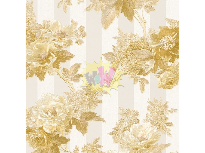 Gold Floral Wallpaper Wallcoverings | Daraz.lk