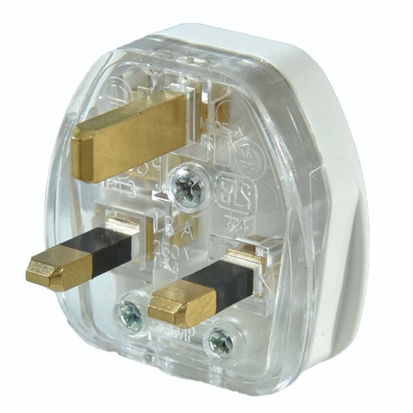Orange Electric X5 13A Square Pin UK Type Plug Top With Safety Fuse ...