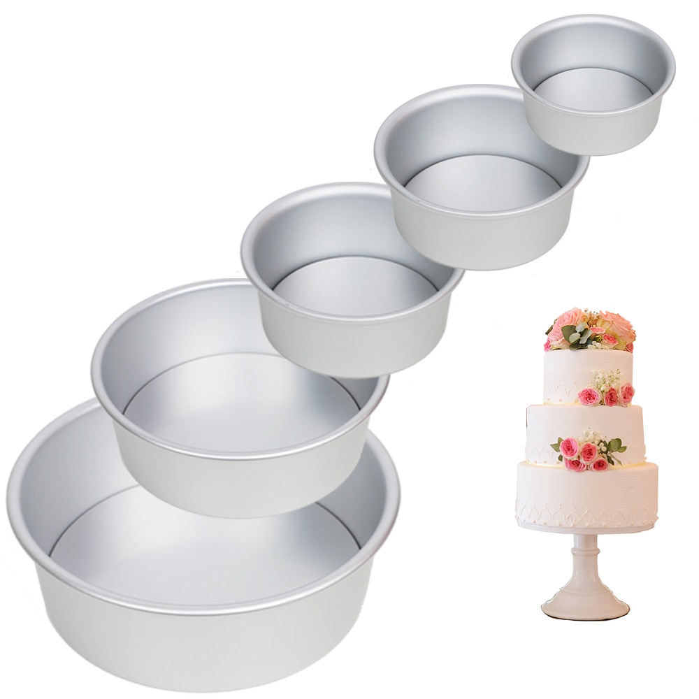 Round Cake Mold/Mould Professional Nonstick Aluminum Coated Set ...