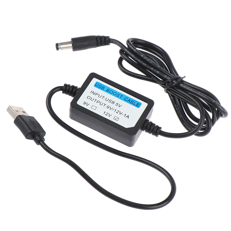 USB Charge Power Boost Cable DC 2.1x5.5mm 5V to DC 9V/12V 1A Step UP ...