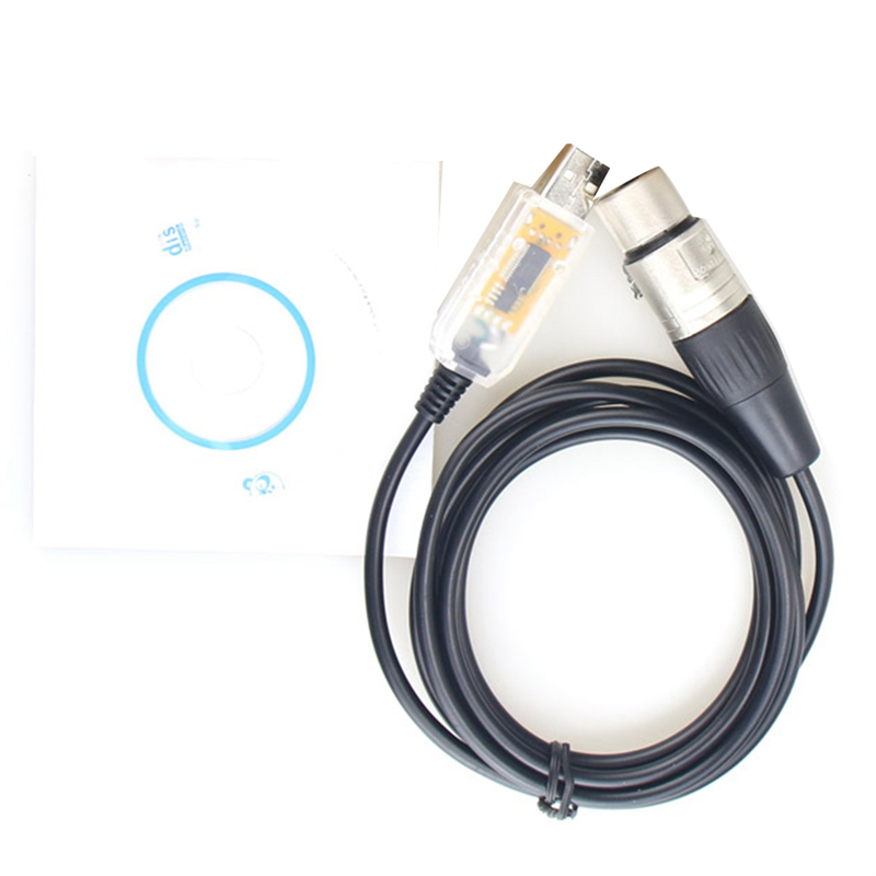 USB to DMX Interface Adapter LED DMX512 Computer PC Stage Lighting ...