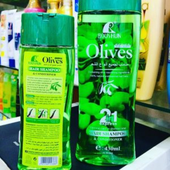 Roushun 2 in 1 Olive Hair Shampoo with Conditioner 430 Ml Rosc for ...