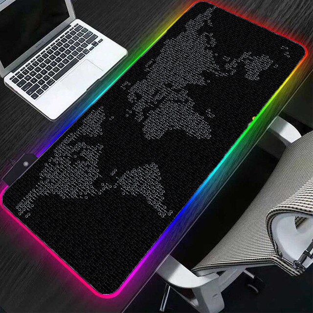 Mat Xgz For Lap Gaming Keyboard Pad Xxlrgb World Edge Players Mouse Map ...