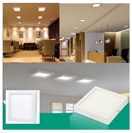 12W LED Square Surface Panel Lights, Square Led Panel Light, Home ...